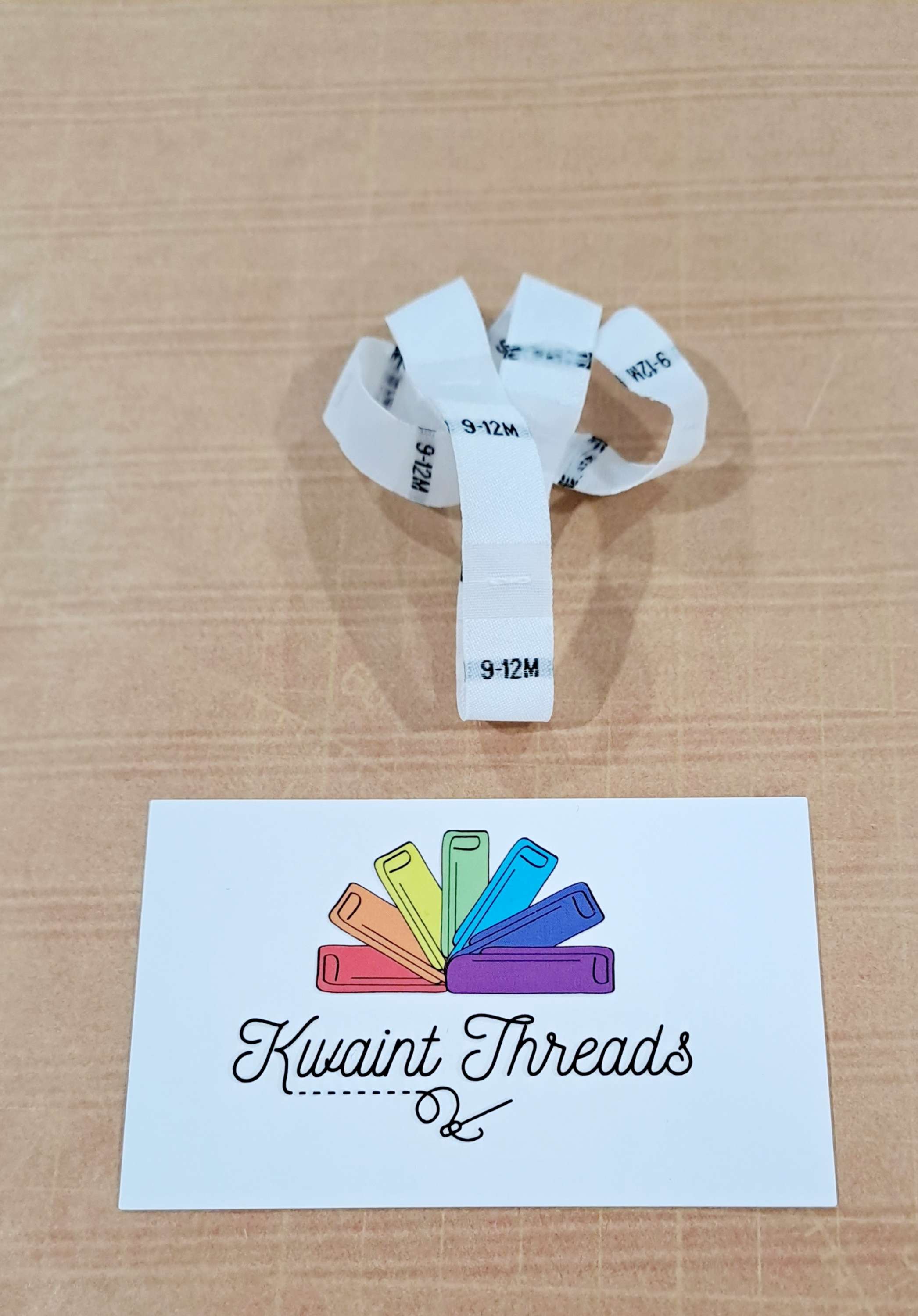 White Size Labels Sizes NB to 24 Months Clothing Tags Sizes Tags ...